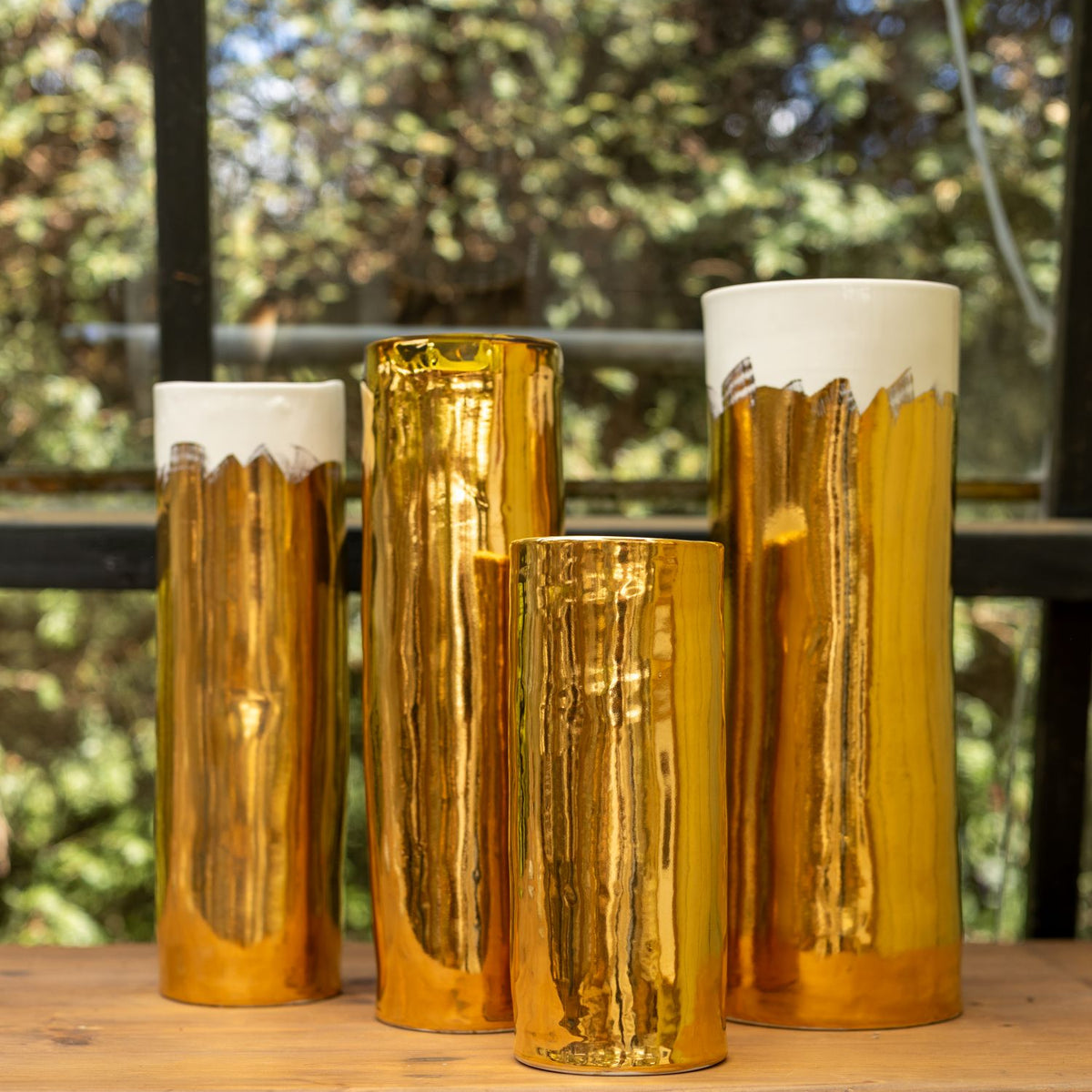 Gold Ceramic Vases by Bertozzi – Petersham Nurseries