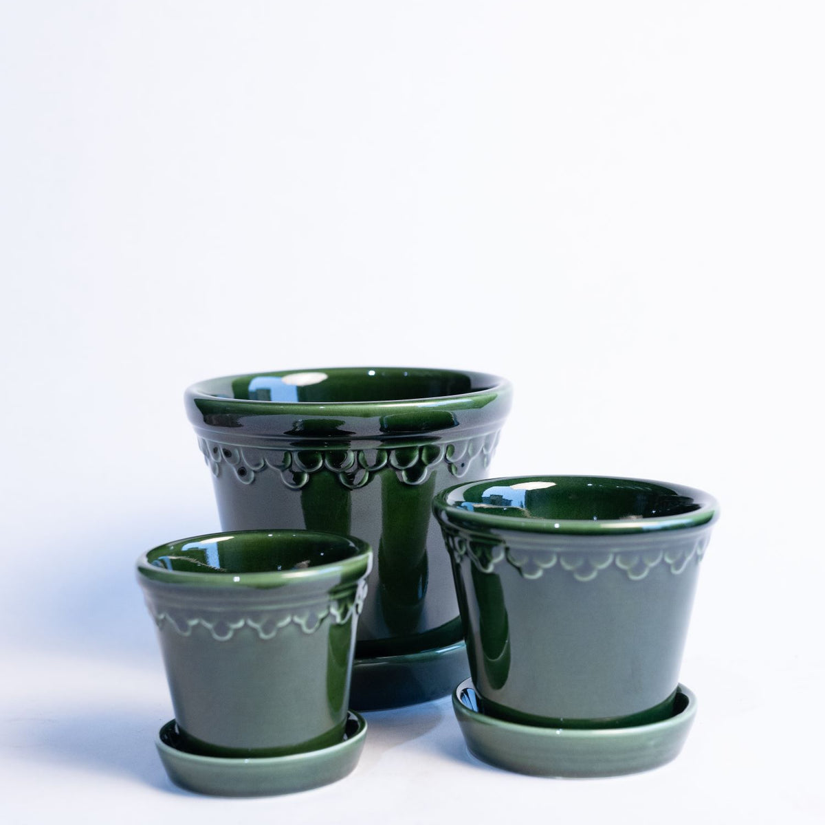 Kobenhavner Glazed Emerald Green Pots by Bergs Potter – Petersham Nurseries