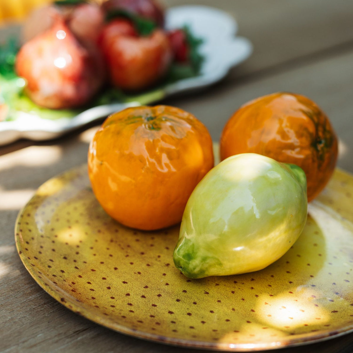 Sculptural Ceramic Fruits and Vegetables – Petersham Nurseries