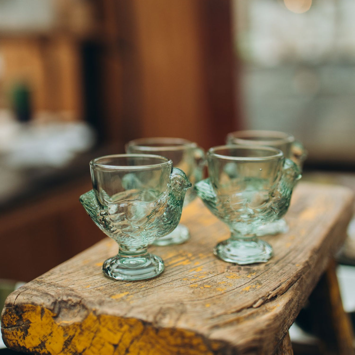 Chicken Design Glass Egg Cups – Petersham Nurseries