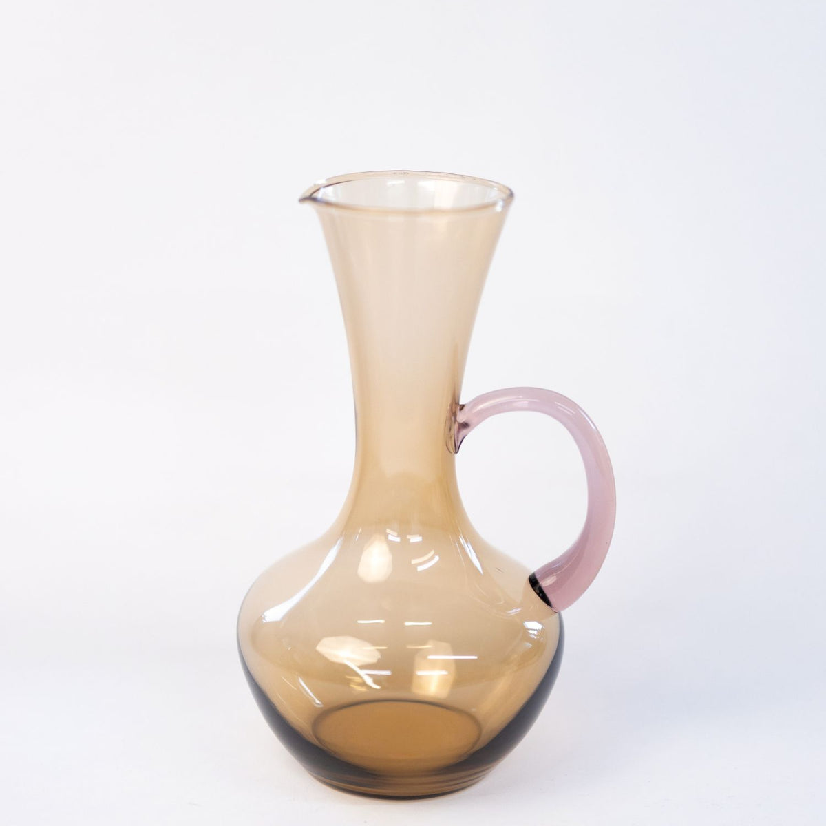 Isidora Brown and Pink Glass Jug – Petersham Nurseries